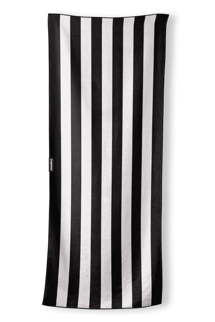 Nomadix Original Towel: Cabana Stripe Black | Leisure Time Inc. – Leisure Time Inc. Shop