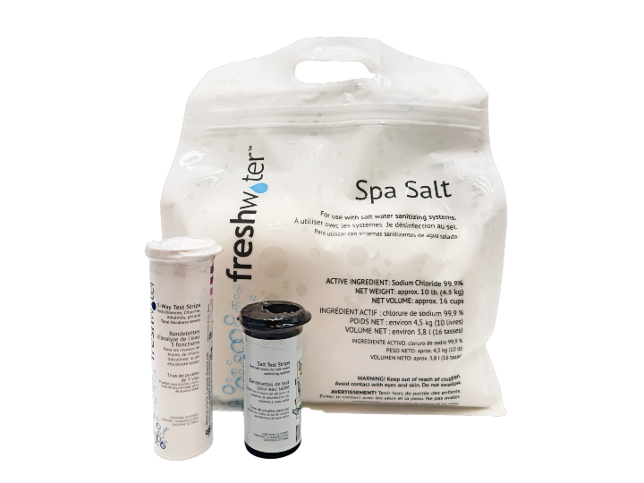 Salt System Maintenance Kit - Test Strips & Spa Salt Bundle – Leisure ...